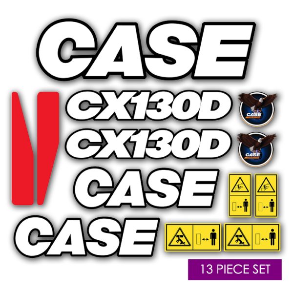 Case CX130D Machine Sticker Set - Signz